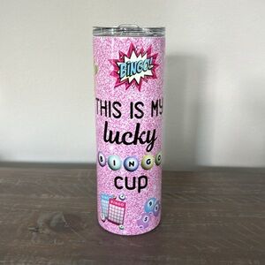 Hand Crafted | Dining | Travel Cup Lucky Bingo Cup Gnome 2 Oz Stainless ...